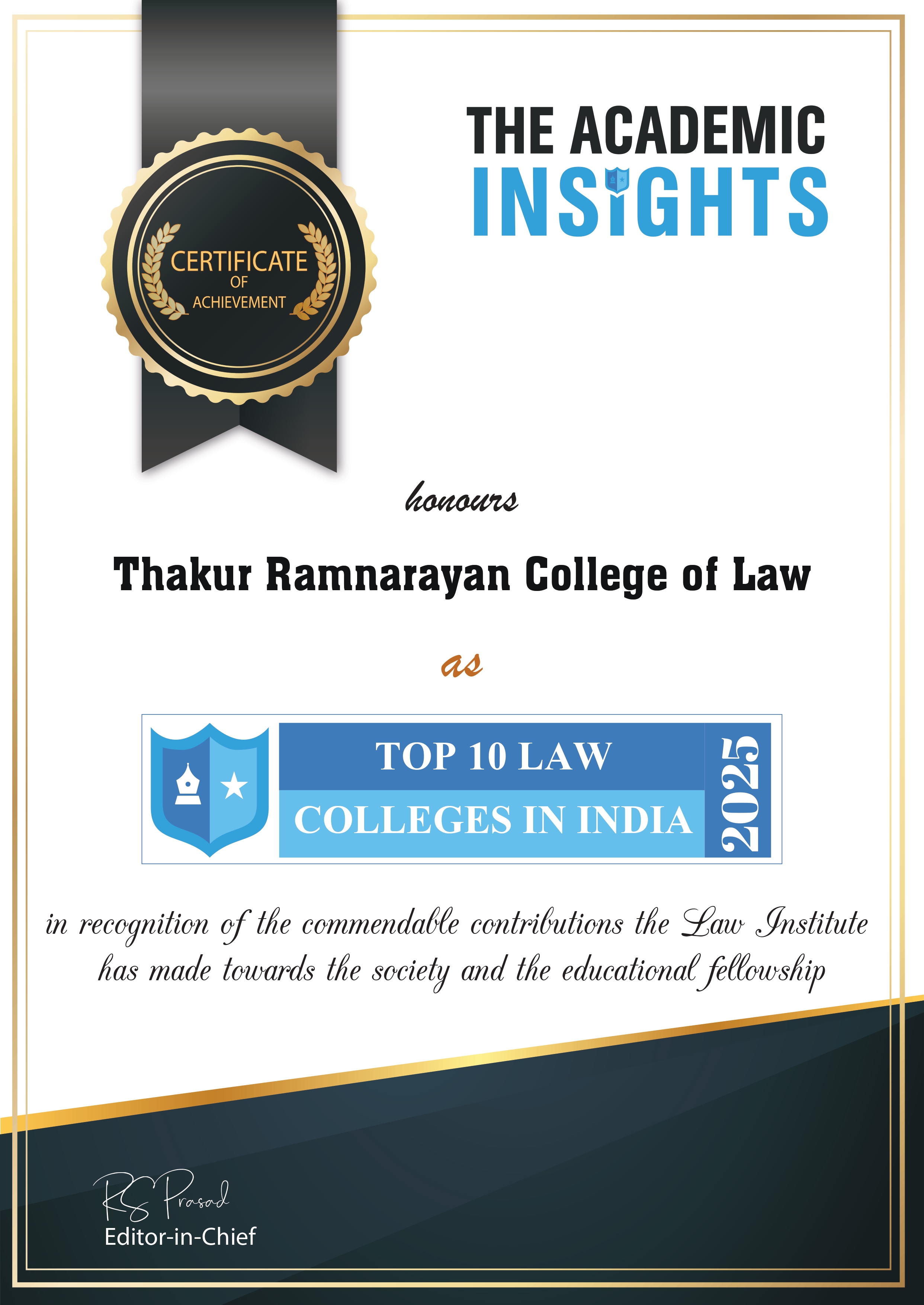 TRCL | Thakur Ramnarayan College of LAW